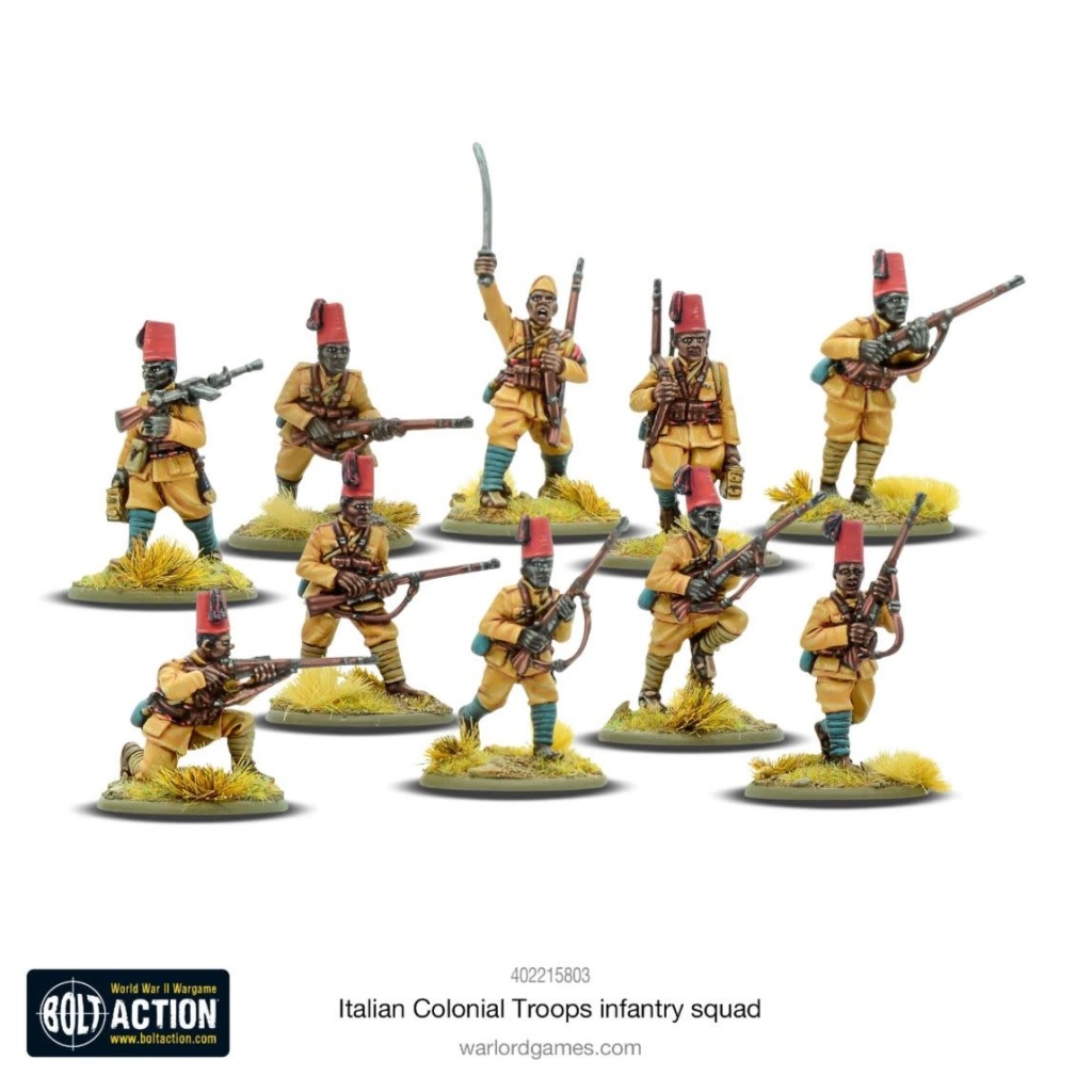 Bolt Action 1:56 Italian Colonial Troops Infantry Section 402215803 ...